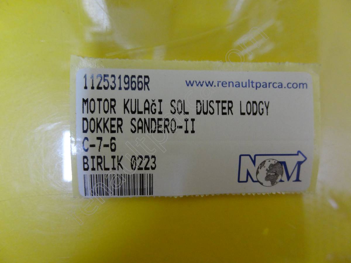 112531966R-MOTOR KULAĞI SOL YAN SANAYİ » Motor Suportu | Renault Yedek ...