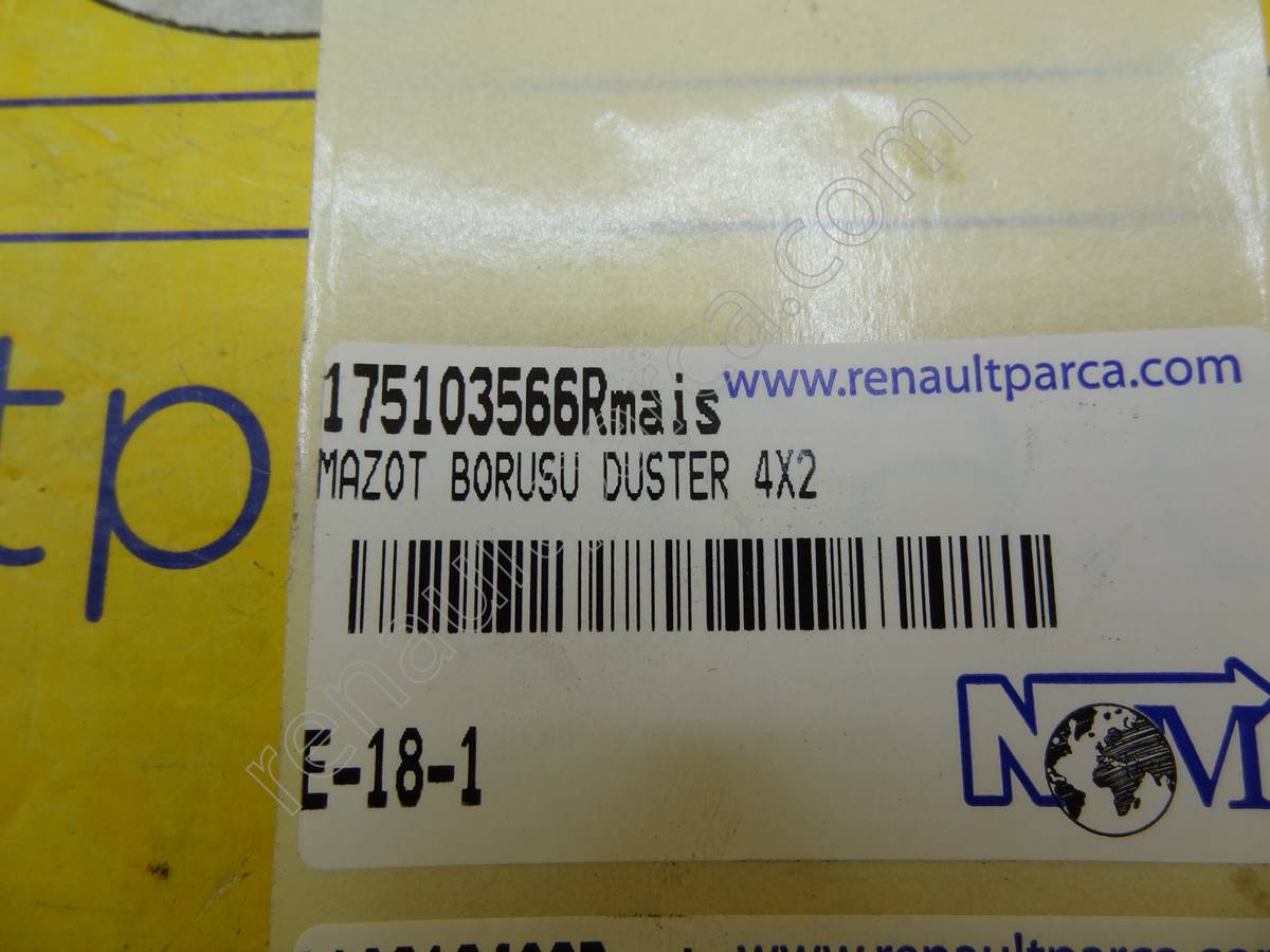 175103566R-MAZOT BORUSU MAİS » Yakıt Borusu | Renault Yedek Parça » NOM OTO