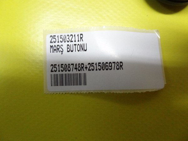 Clio 4 - Kadjar - Fluence Start Stop Marş Butonu 251503211R - NOM OTO