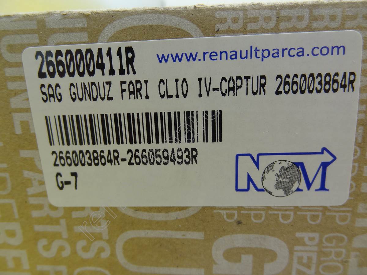266000411R-SAĞ GÜNDÜZ FARI MAİS - NOM OTO