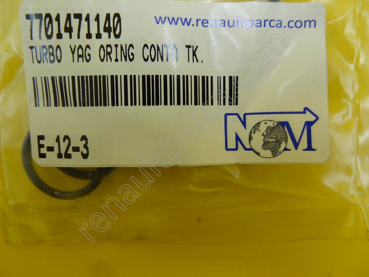 7701471140-TURBO YAĞ ORING CONTA TAKIM MAİS » Turbo Yağ Boru | Renault ...