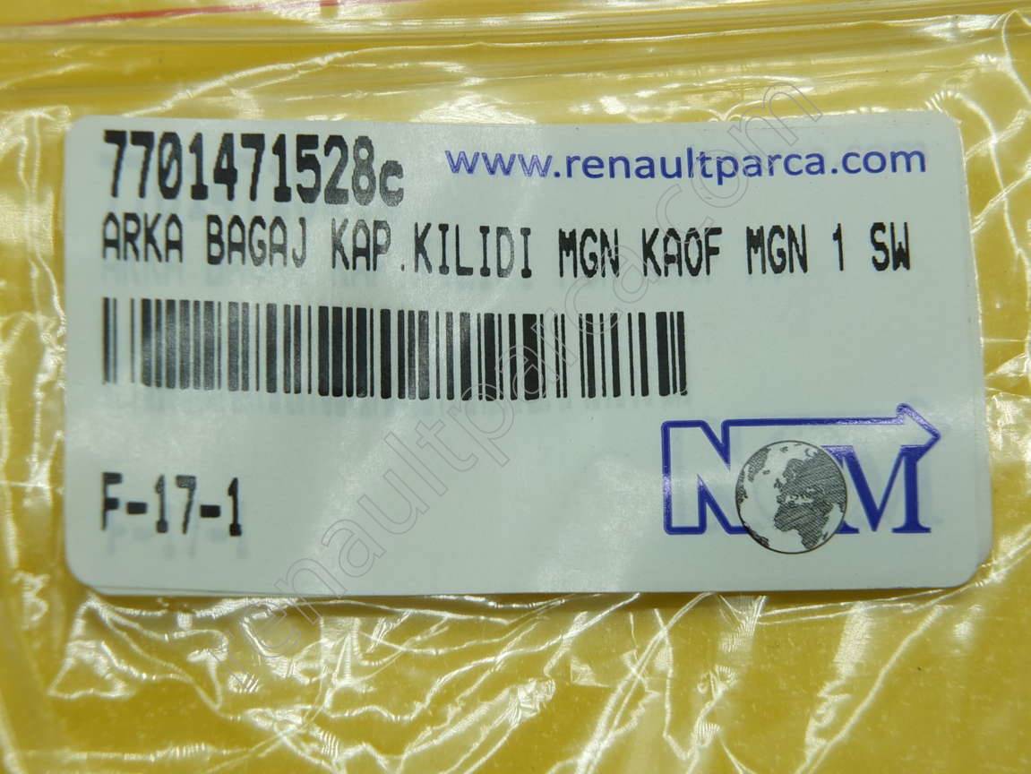 7701471528-ARKA BAGAJ KİLİDİ ÇIKMA » Bagaj Kilidi ve Karşılığı ...
