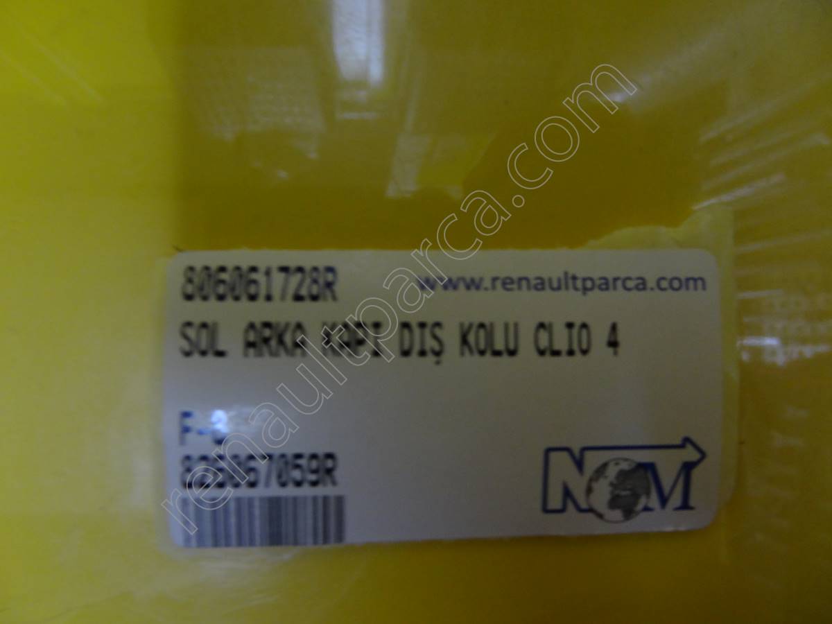 Clio 4 Sol Arka Dış Kapı Kolu 806061728R - NOM OTO