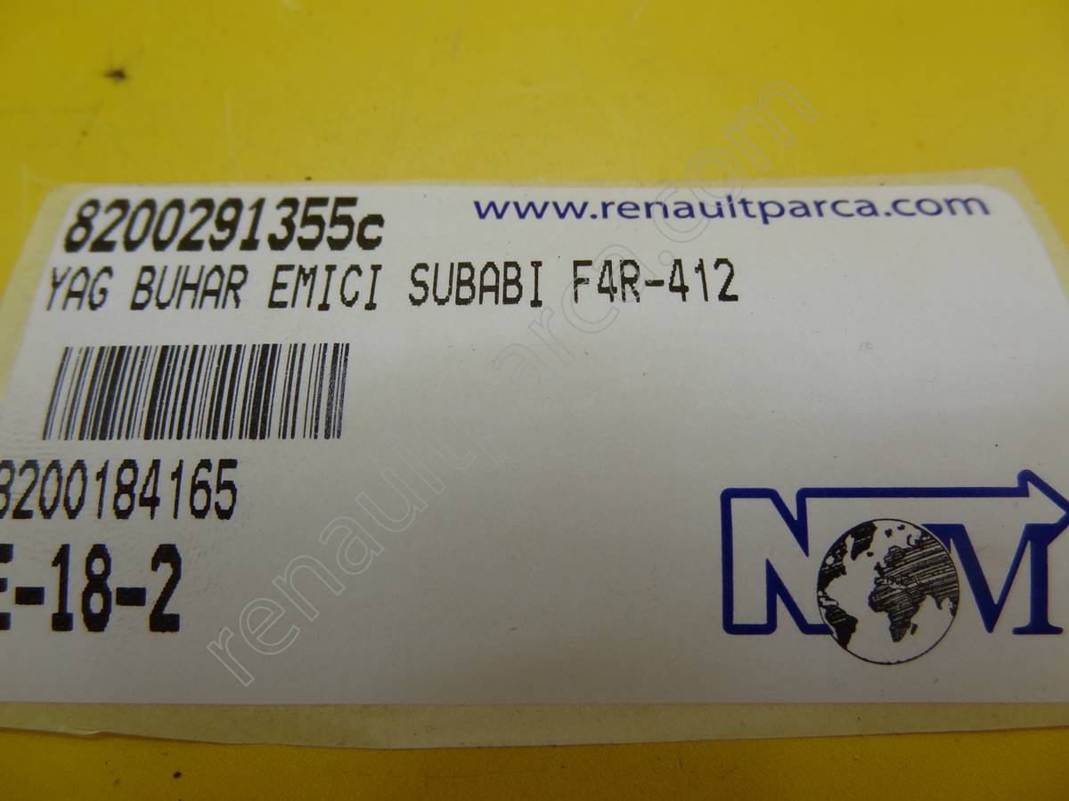 8200291355-YAĞ BUHAR EMİCİ SİBOBU ÇIKMA » Yağ Soğutucu | Renault Yedek ...