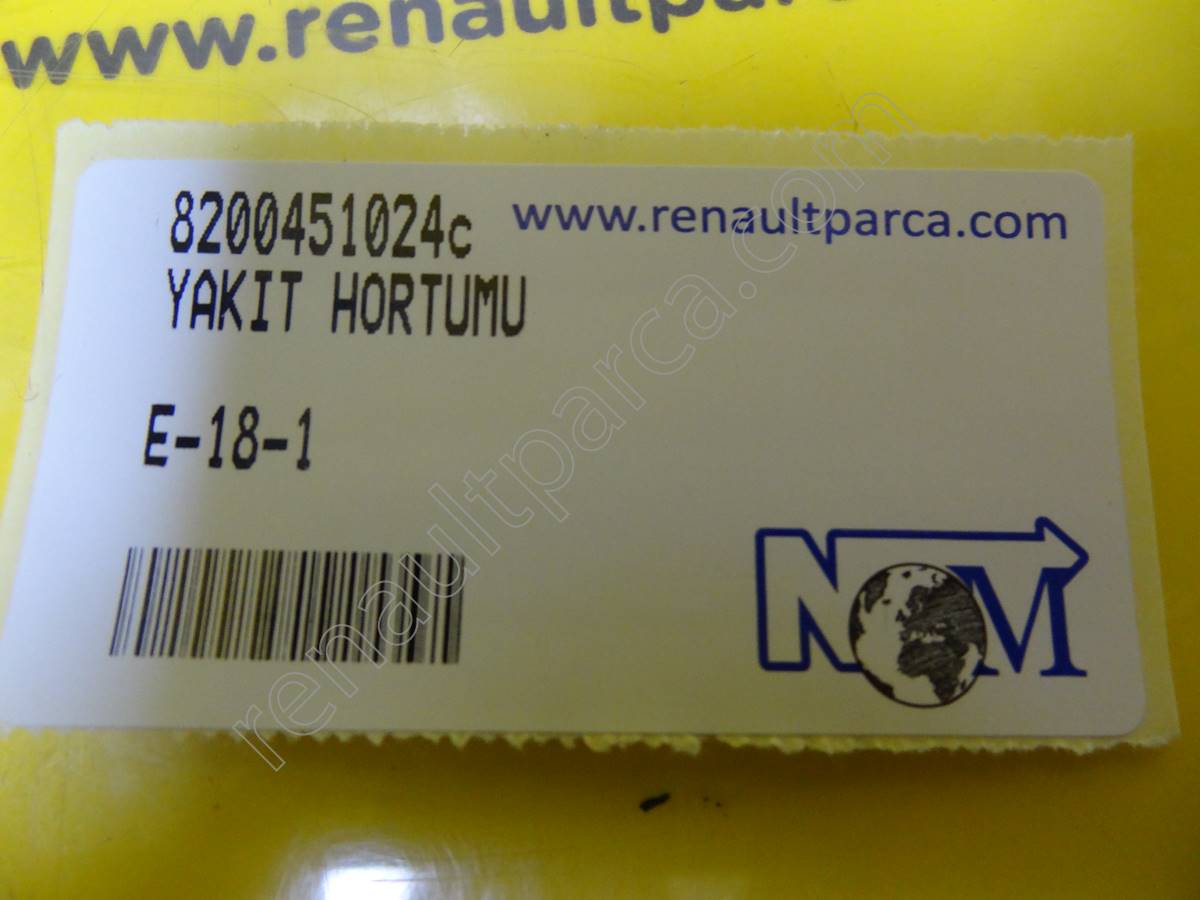8200451024-YAKIT HORTUMU ÇIKMA » Yakıt Hortumu | Renault Yedek Parça ...