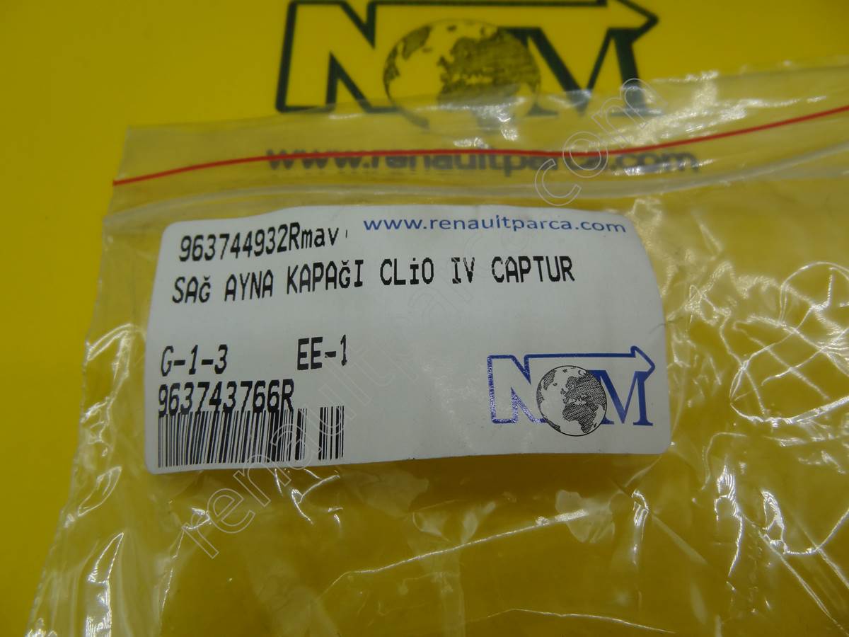 963744932R-SAĞ AYNA KAPAĞI MAVİ - NOM OTO
